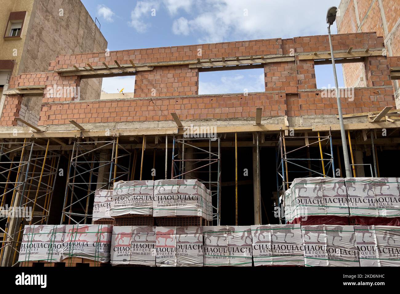 Residential building under construction in Morocco Stock Photo - Alamy