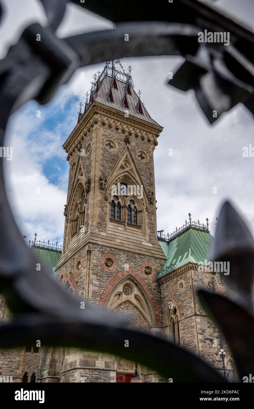 Ottawa, Ontario - October 20, 2022: View of the East Block on ...