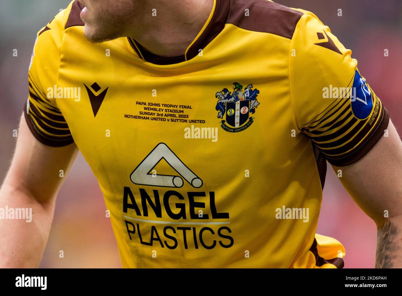 Ben Goodliffe of Sutton United looks on during the Papa John Trophy ...