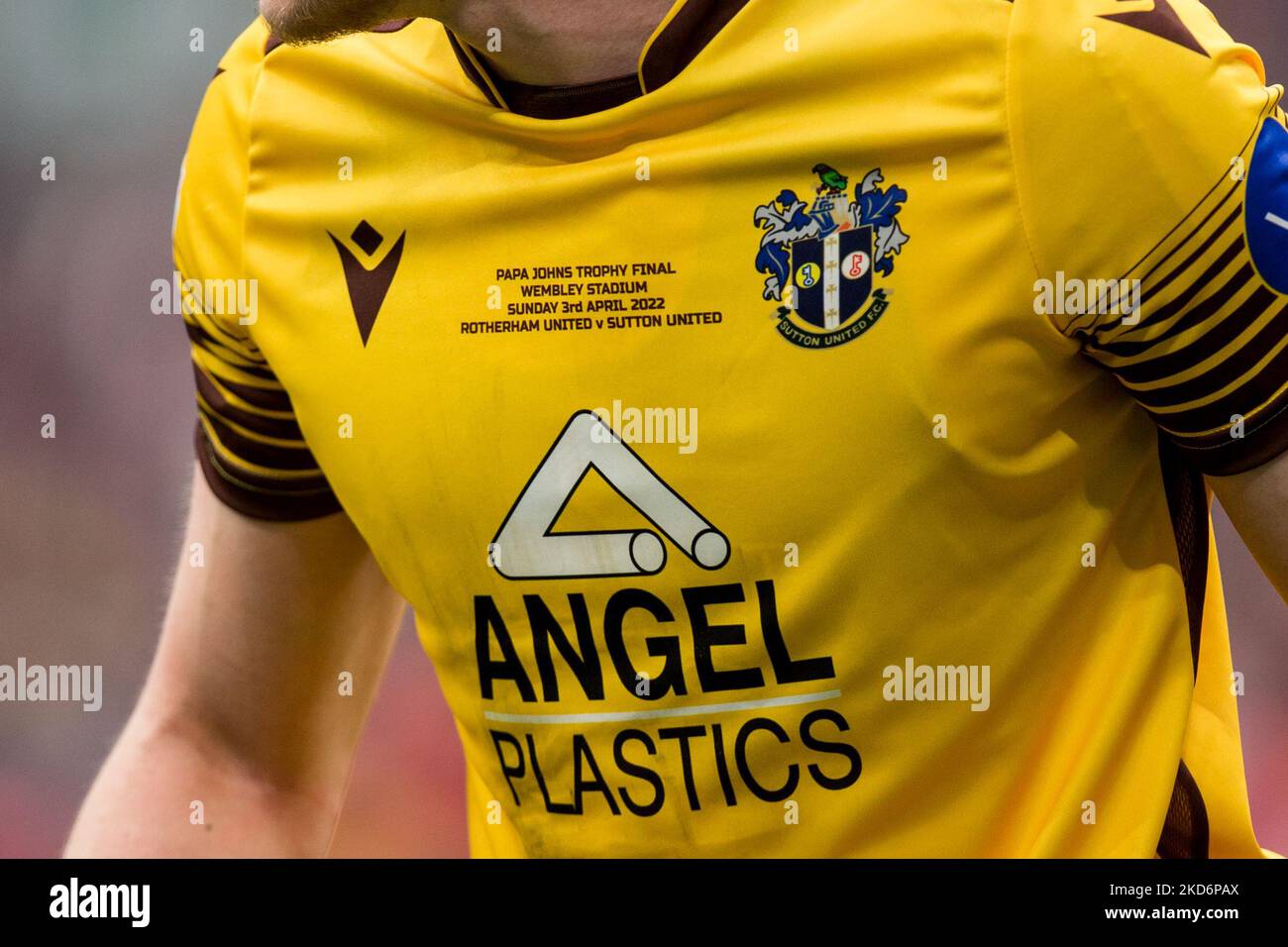 Ben Goodliffe of Sutton United looks on during the Papa John Trophy ...