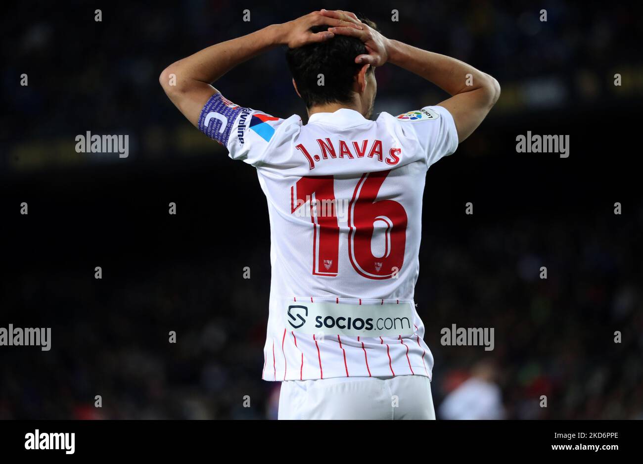 Jesus Navas during the match between FC Barcelona and Sevilla FC ...