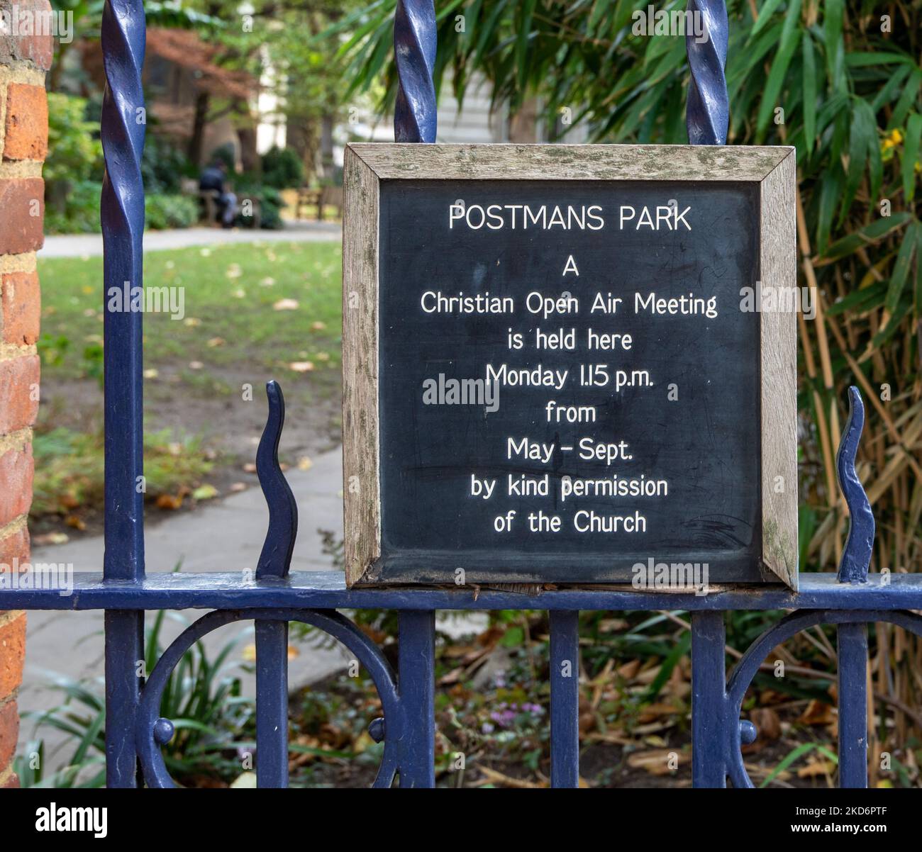 The Postmans Park opposite the former King Edward Building, the former ...