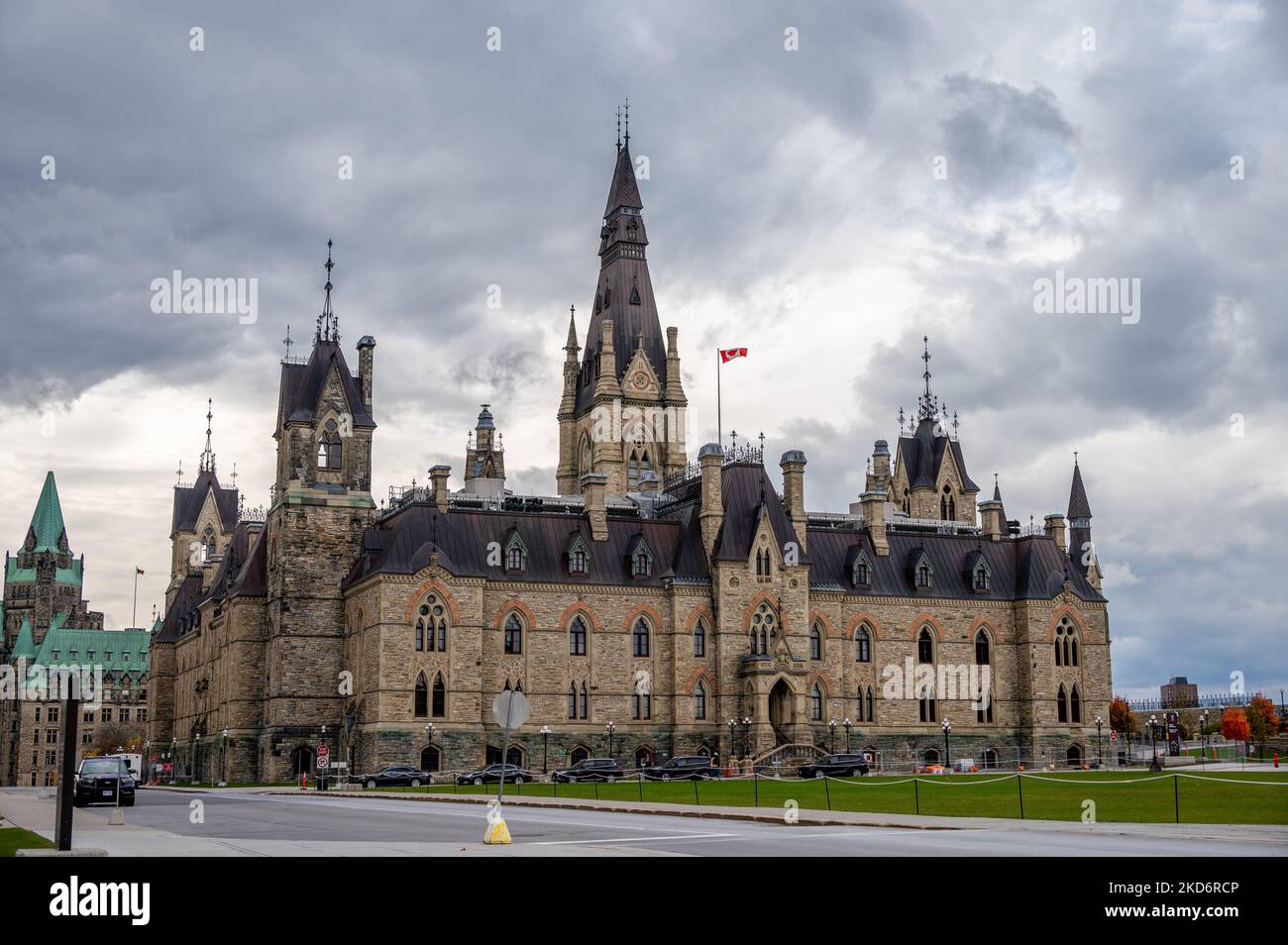 Ottawa, Ontario - October 20, 2022: View of the West Block on ...