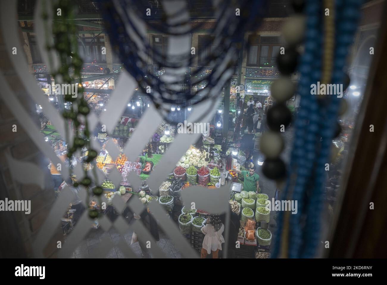 A view of the Tajrish traditional bazaar (Market) near a holy shrine in ...