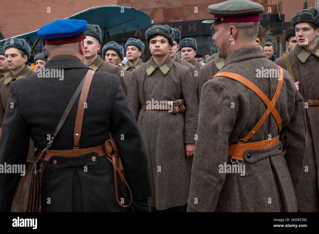 Moscow, Russia. 5th of November, 2022 Performers march at an open-air ...