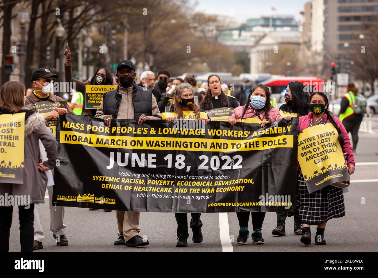 Mass poor peoples and low wage workers assembly hi-res stock ...