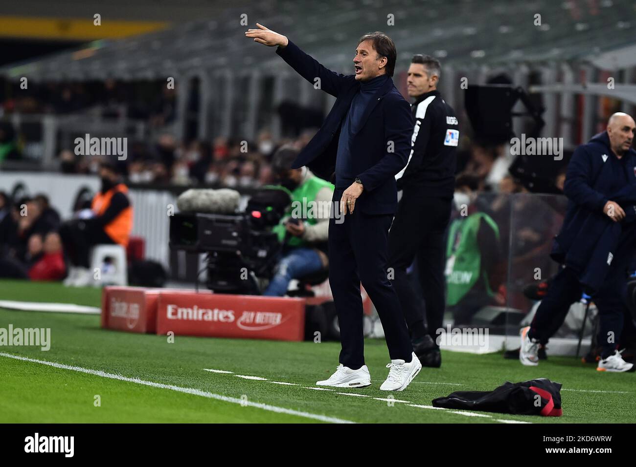 Coach Miroslav Tanjga during the Italian Serie A soccer match between A ...
