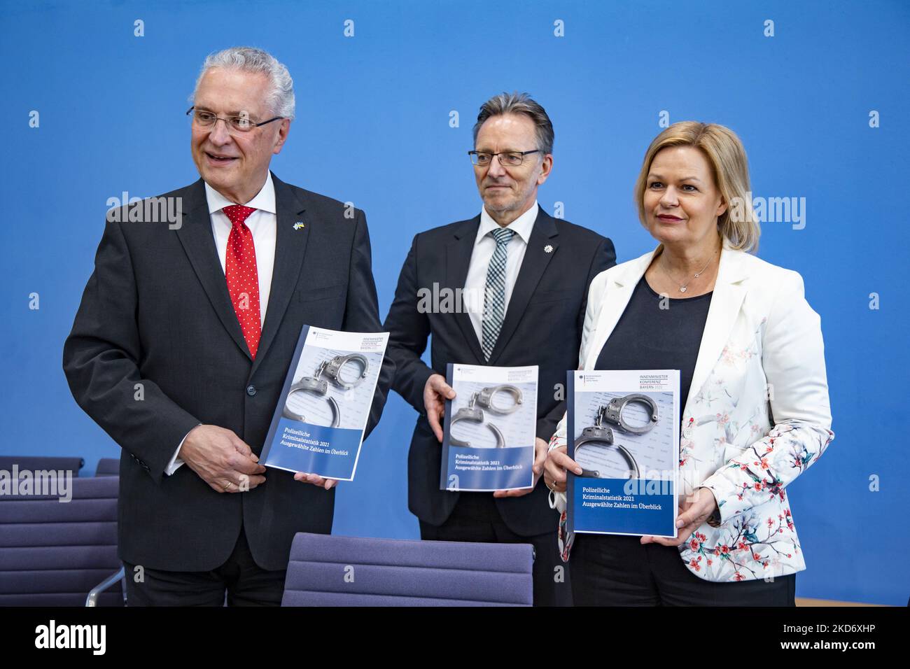 (L-R) Interior Minister of Bavaria and current President of the Federal ...