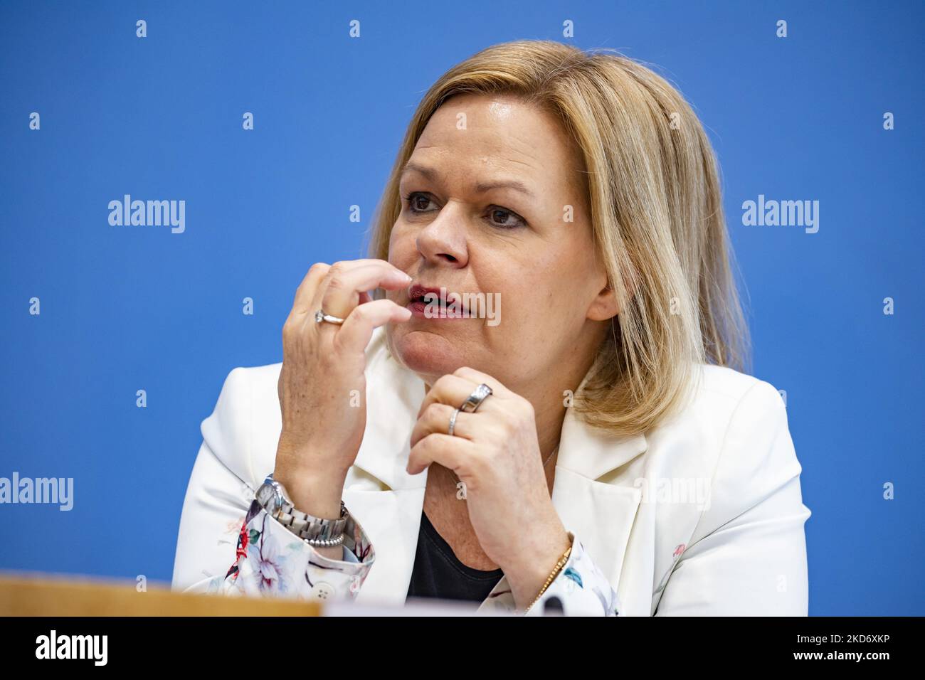 Federal Minister of the Interior and Home Affairs Nancy Faeser is ...