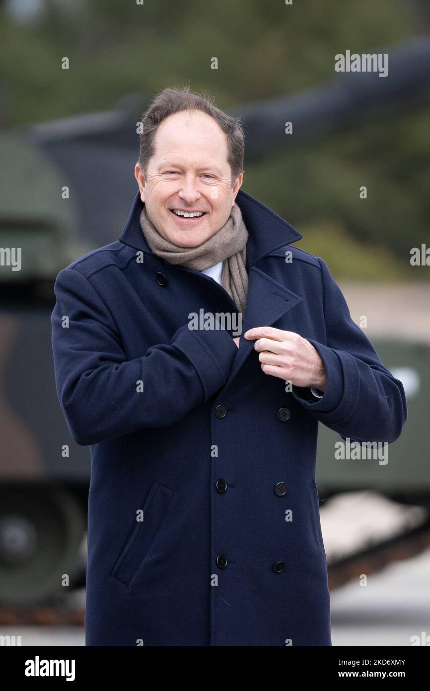 US Ambassador to Poland Mark Brzezinski during the ceremony of signing ...