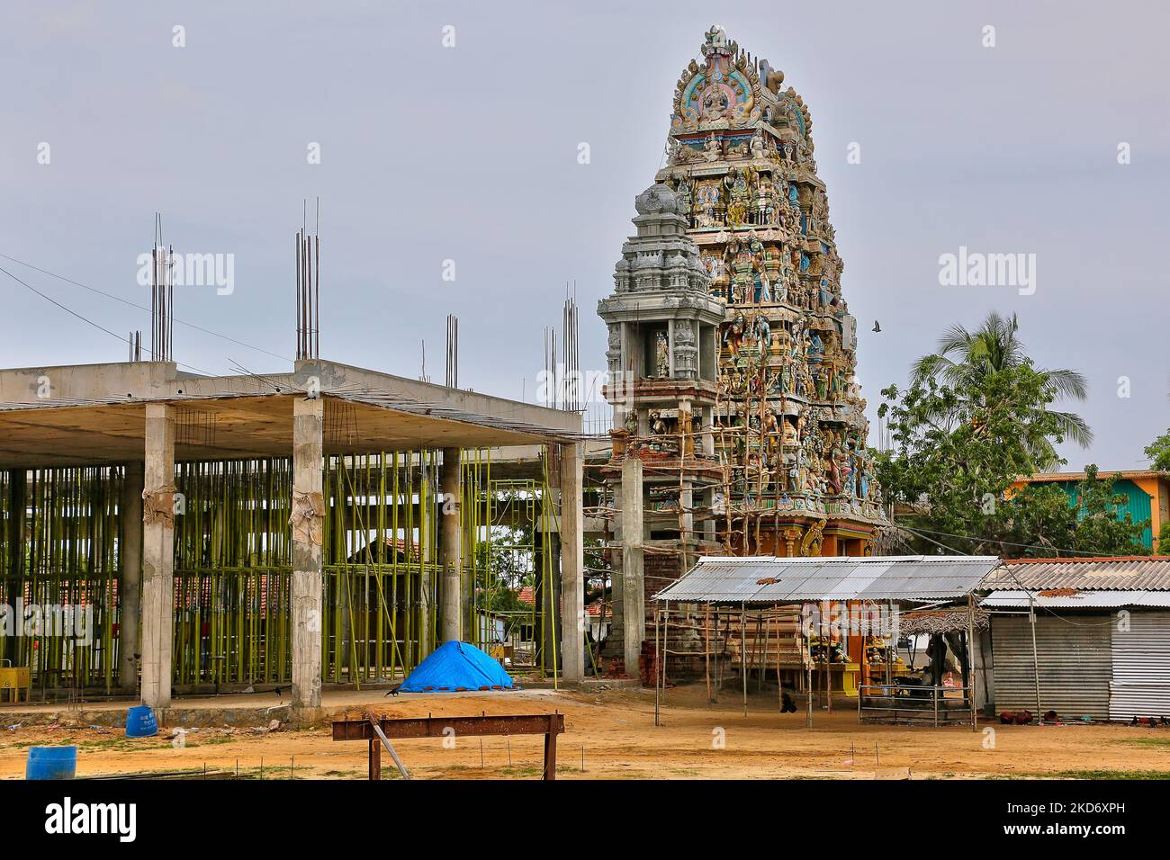 Reconstruction and rebuilding of the Vattappalai Kannakki Amman Temple ...