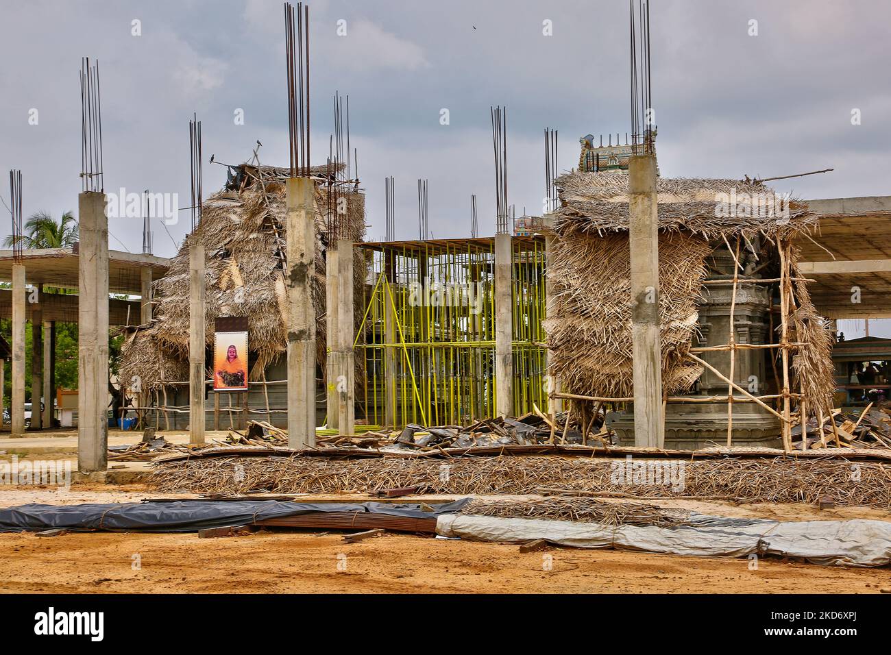 Reconstruction and rebuilding of the Vattappalai Kannakki Amman Temple ...
