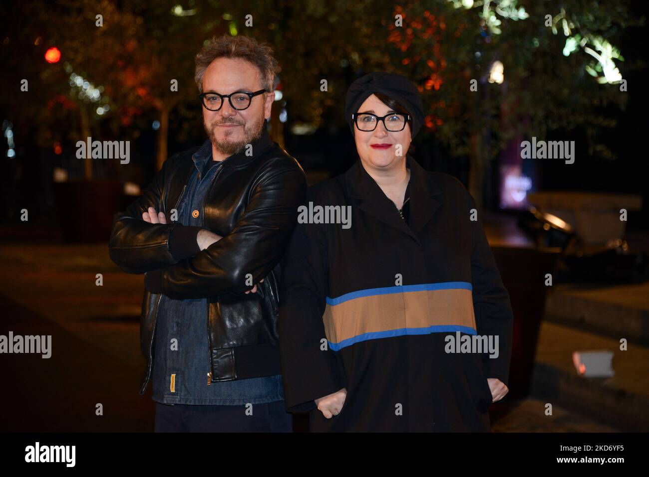Corrado Nuzzo and Maria Di Biase, Comic actors during the News ...