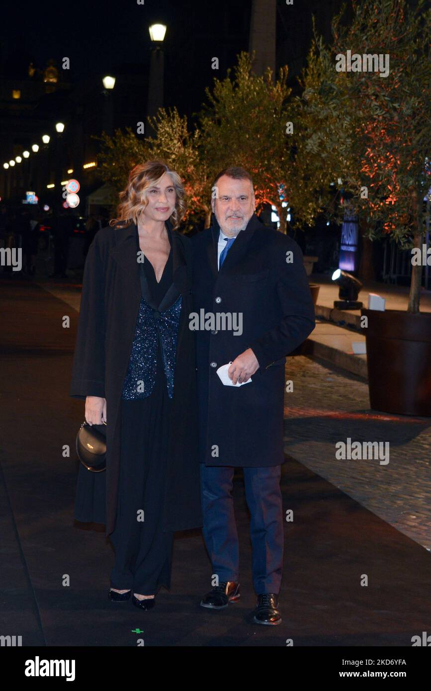 Myrta Merlino and Marco Tardelli during the News Presentation of the ...