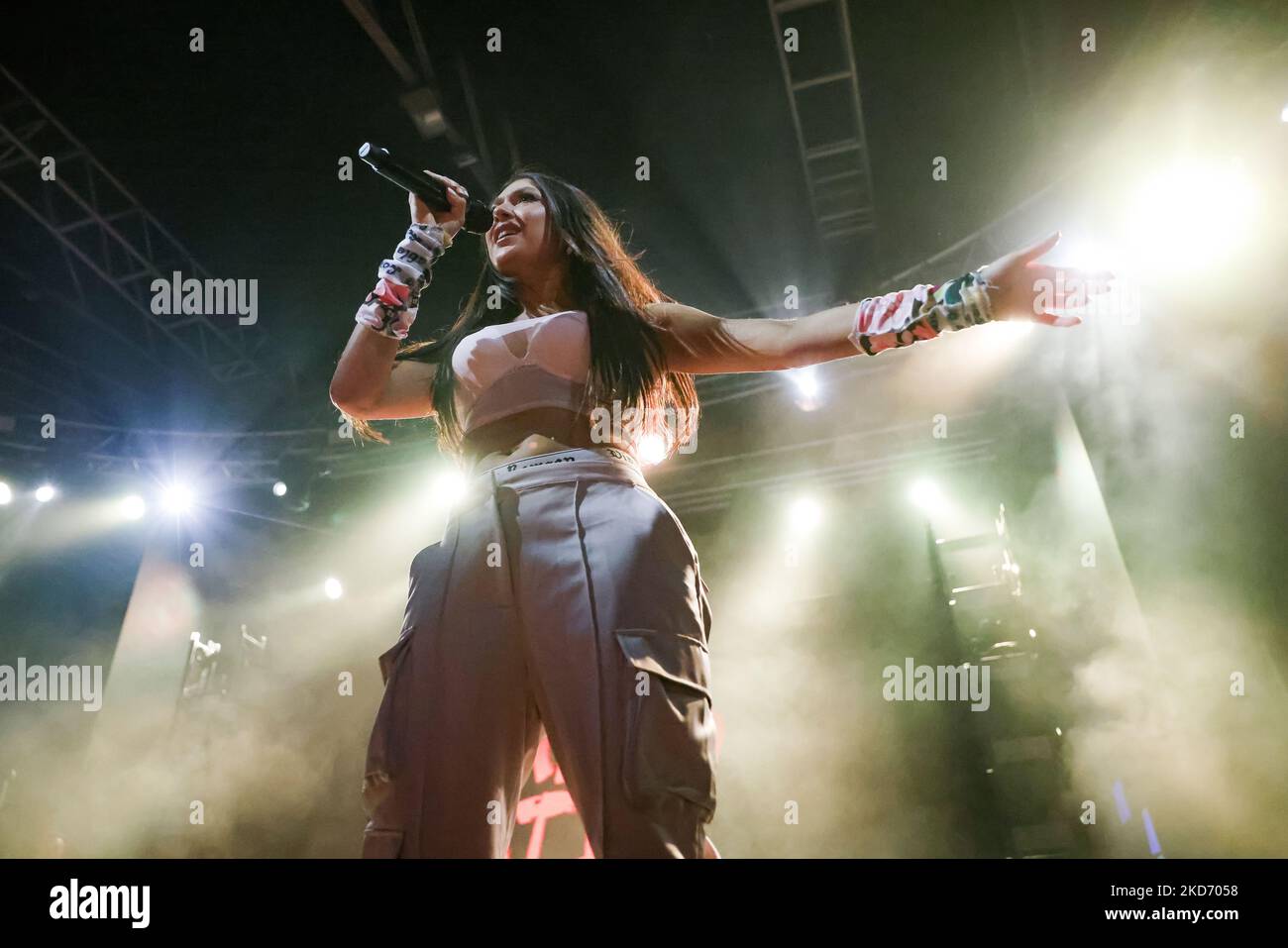 Leah Kate performs live at Fabrique on April 01, 2022 in Milan, Italy ...