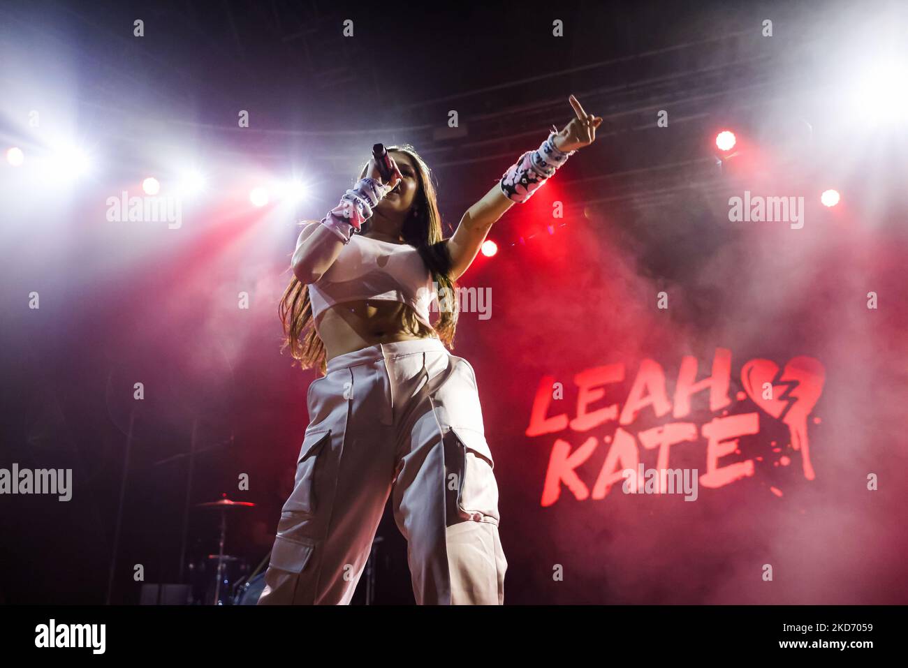 Leah Kate performs live at Fabrique on April 01, 2022 in Milan, Italy ...