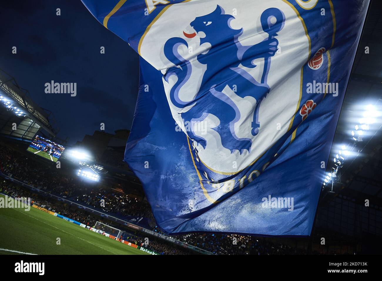 Chelsea flag prior the UEFA Champions League Quarter Final Leg One ...