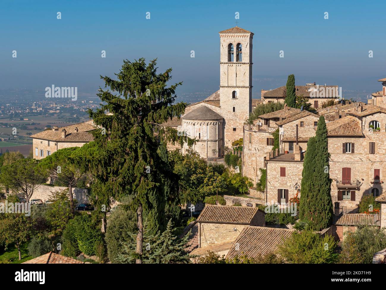 Church of Santa Maria Maggiore, Assisi, Umbria, Italy Stock Photo - Alamy