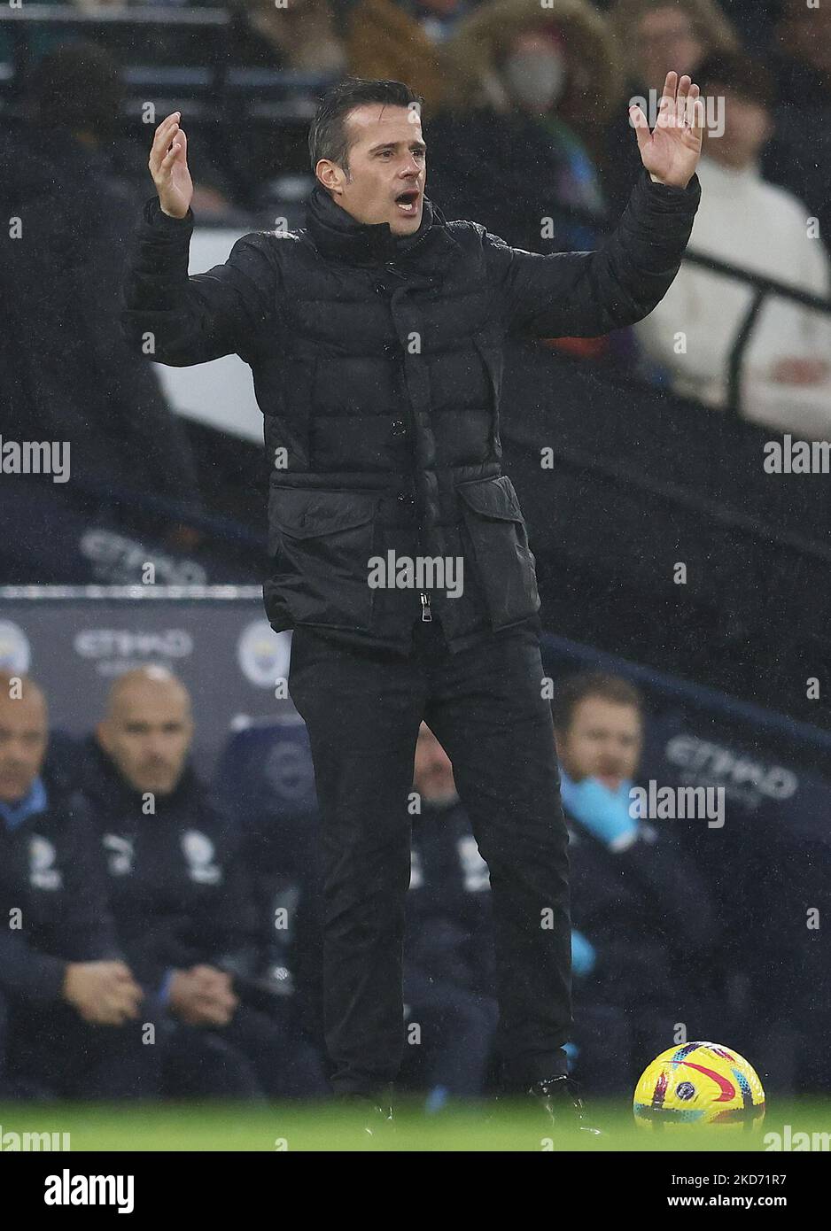 Manchester, England, 5th November 2022. Marco Silva manager of Fulham ...