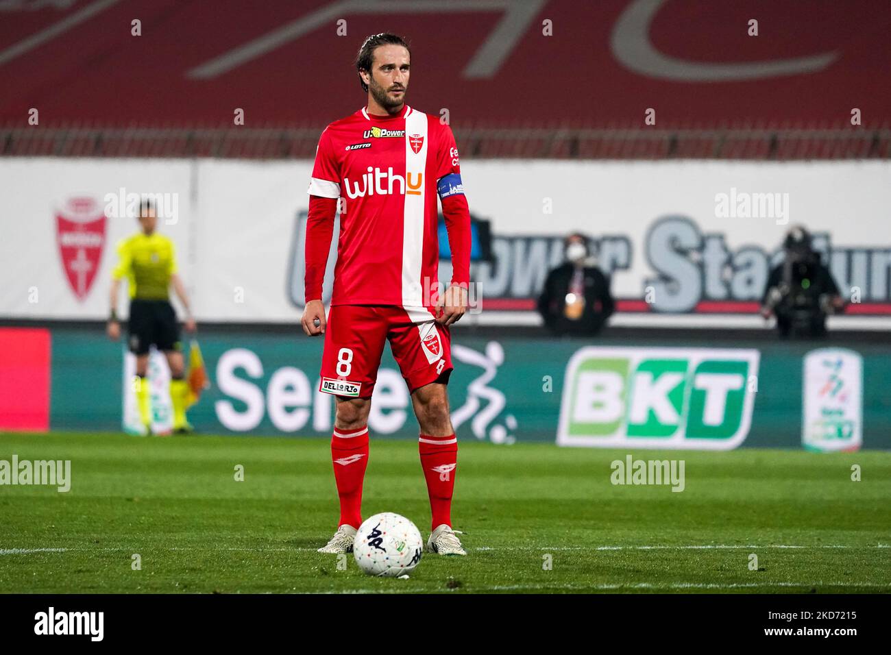 Andrea Barberis (#8 Monza) during AC Monza against Ascoli Calcio 1898 ...