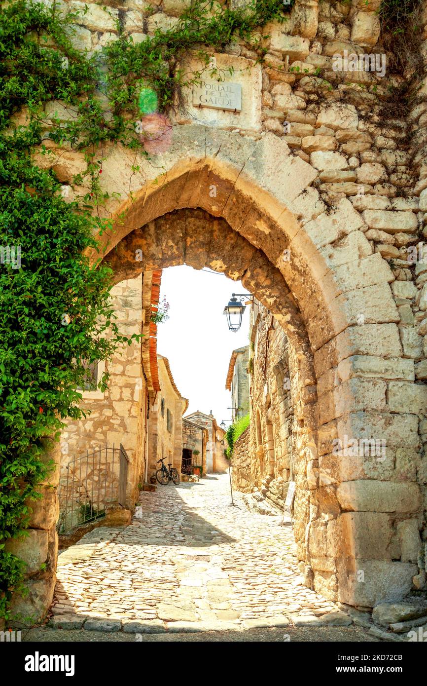 Historical city of Lacoste, Provence, France Stock Photo - Alamy