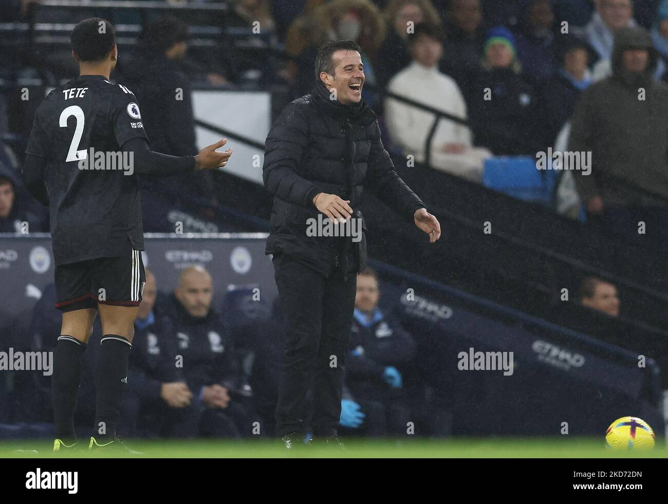 Manchester, England, 5th November 2022. Marco Silva manager of Fulham ...