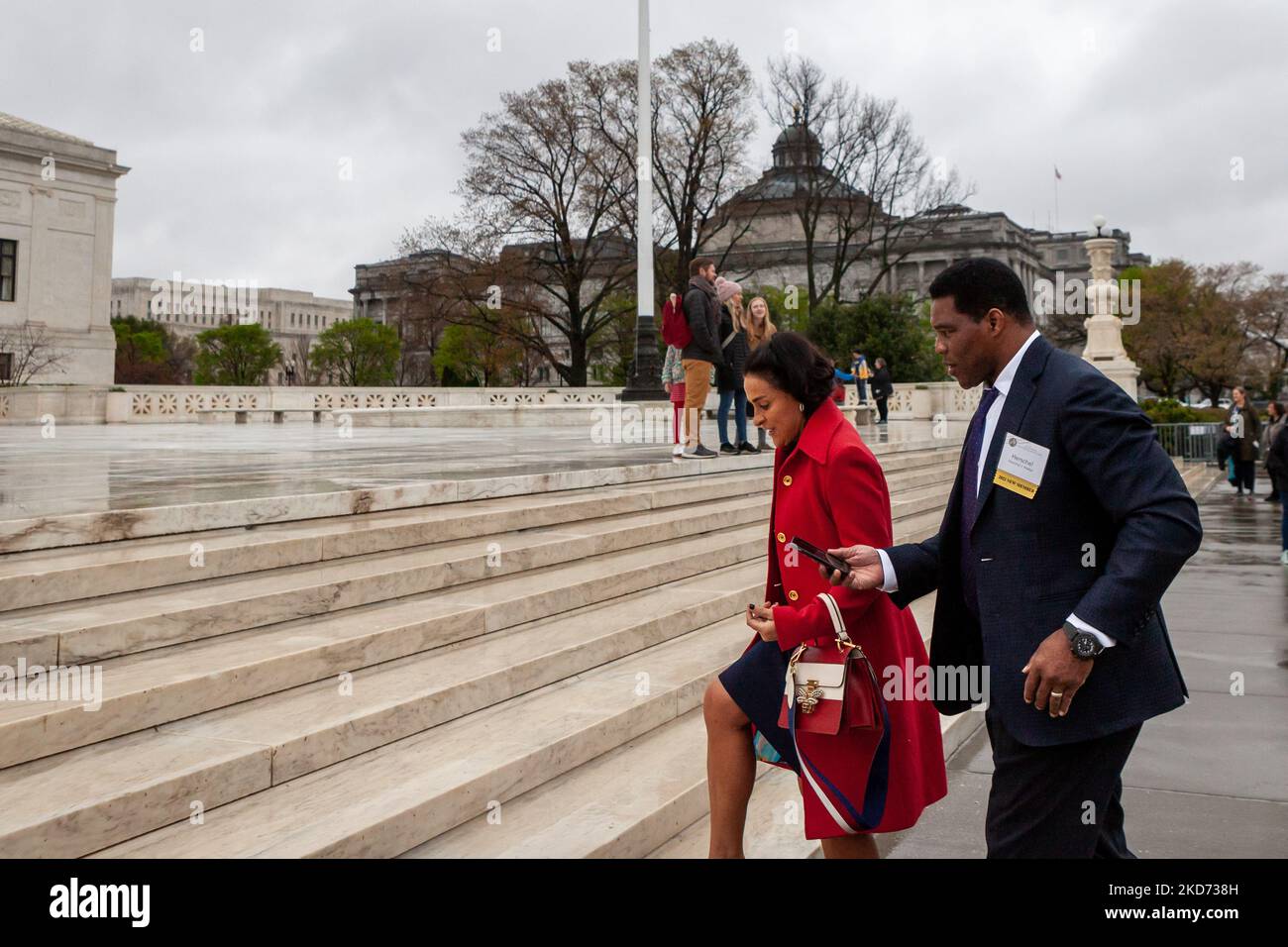 Herschel Walker, a Republican candidate for US Senate from Georgia, and ...