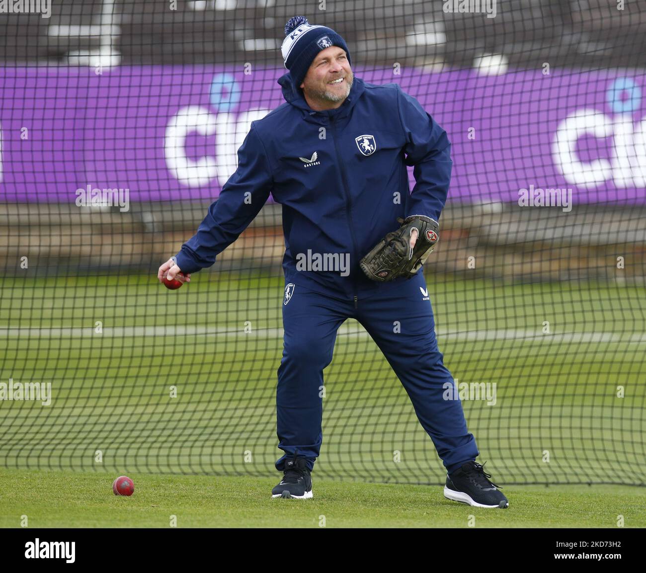Matt Walker Coach of Kent CCC during County Championship - Division One ...