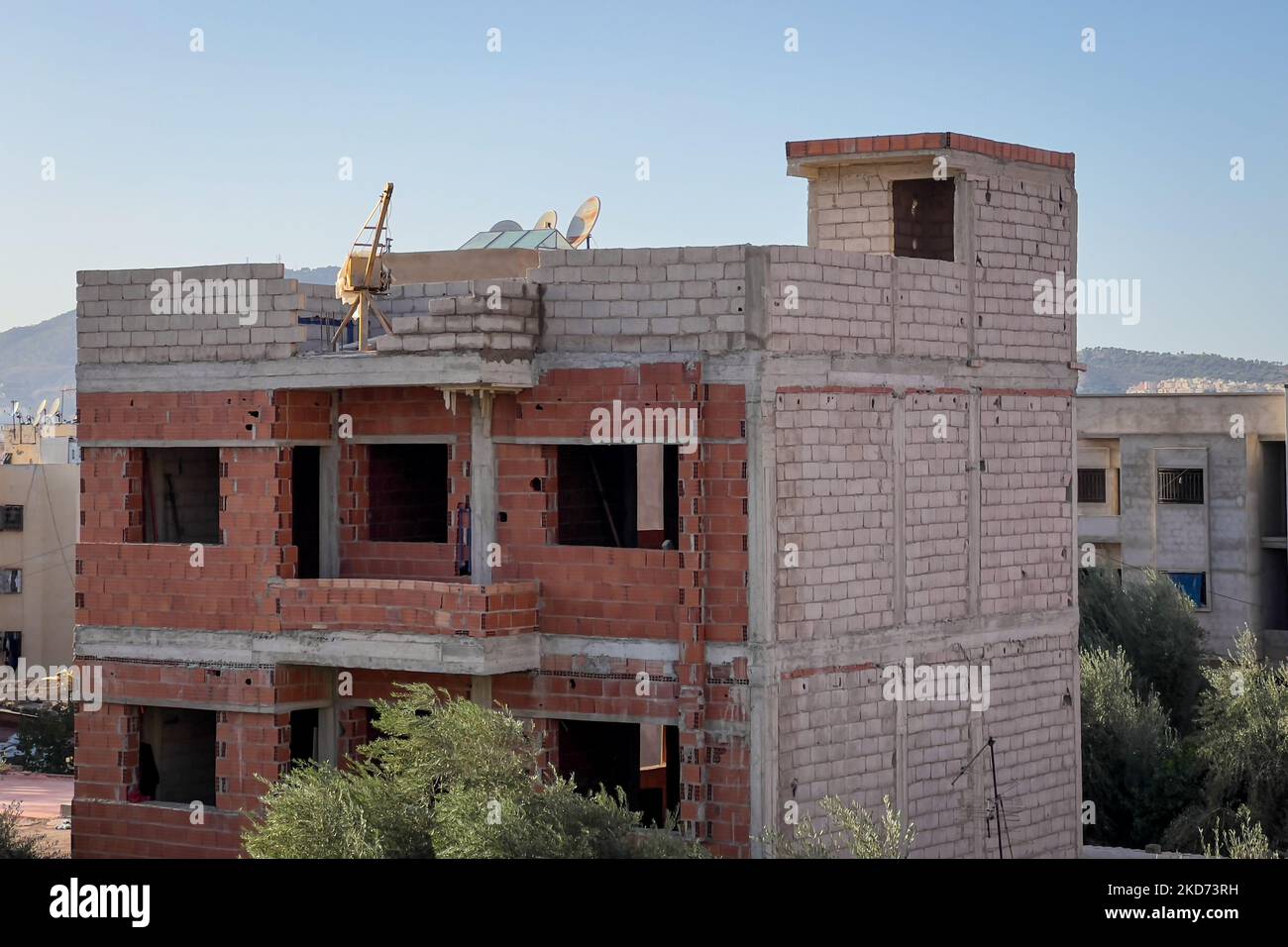 Residential building under construction in Morocco Stock Photo - Alamy