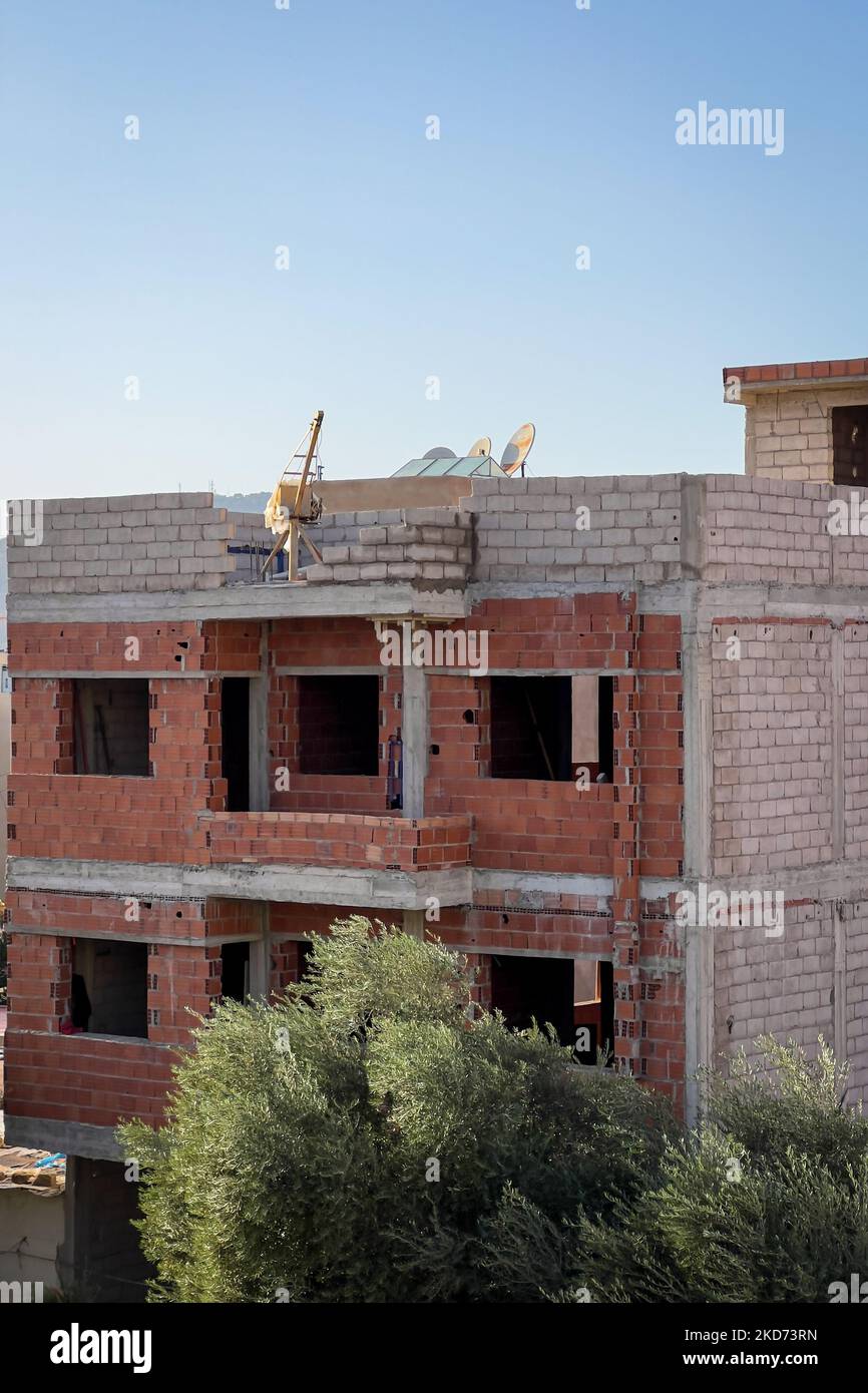 Residential building under construction in Morocco Stock Photo - Alamy