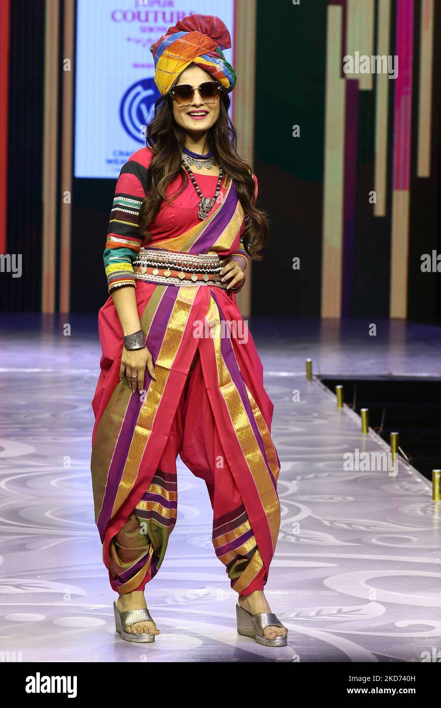 Vaishali Thakkar display designer collection during the Jaipur Couture ...