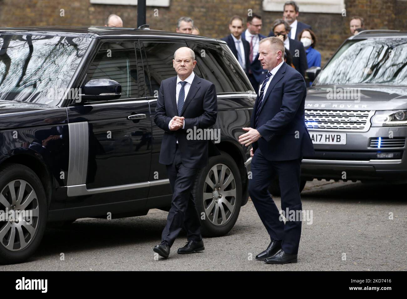 German Chancellor Olaf Scholz arrives to meet British Prime Minister ...