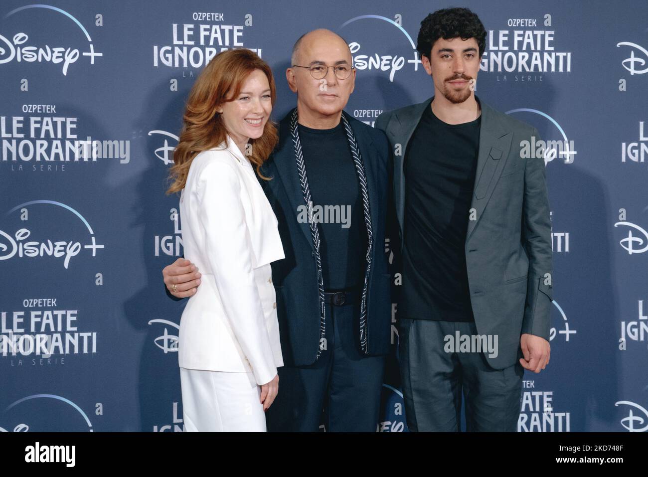 Cristiana Capotondi (L),Ferzan Ozpetek, and Eduardo Scarpetta (R ...