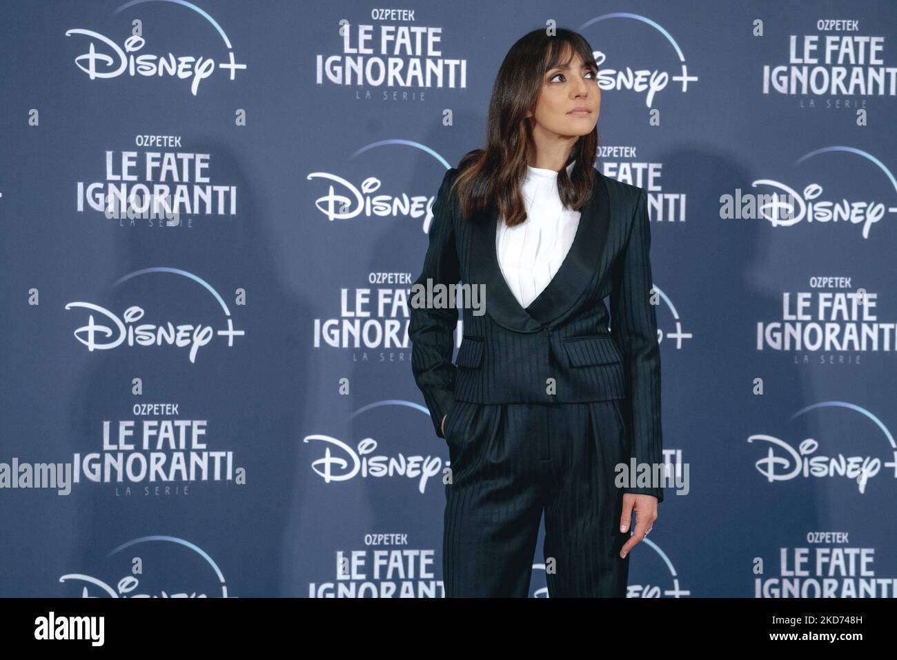 Ambra Angiolini attends the photocall of the tv series "Le Fate ...