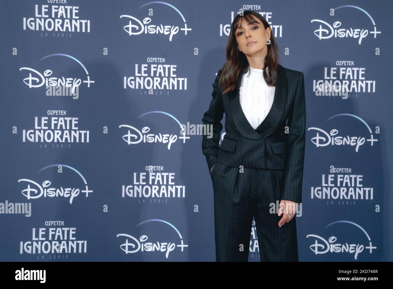 Ambra Angiolini attends the photocall of the tv series "Le Fate ...