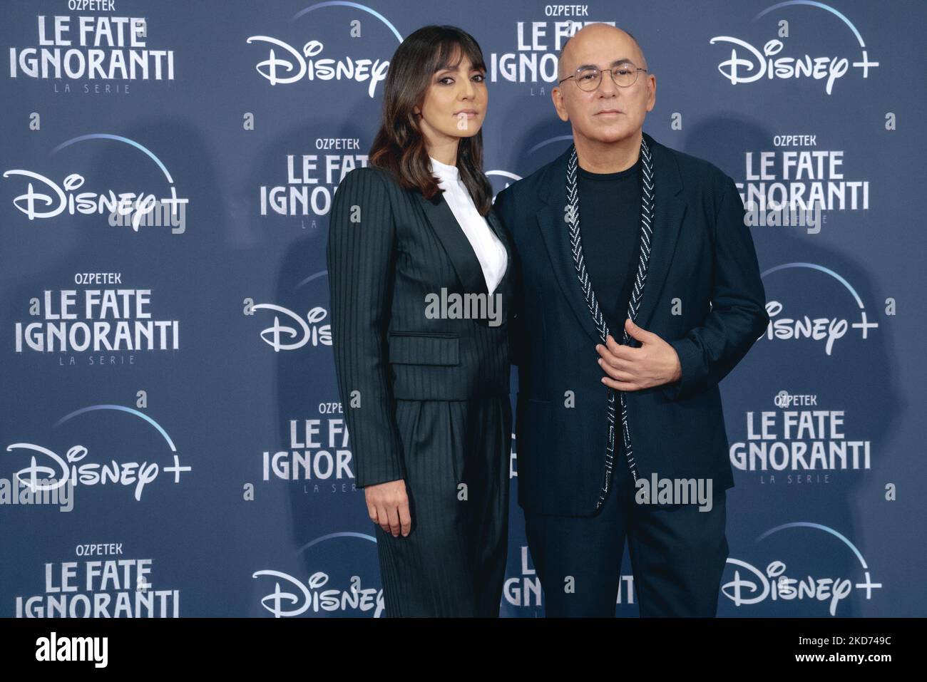 Ambra Angiolini(L), and Ferzan Ozpetek attend the photocall of the tv ...