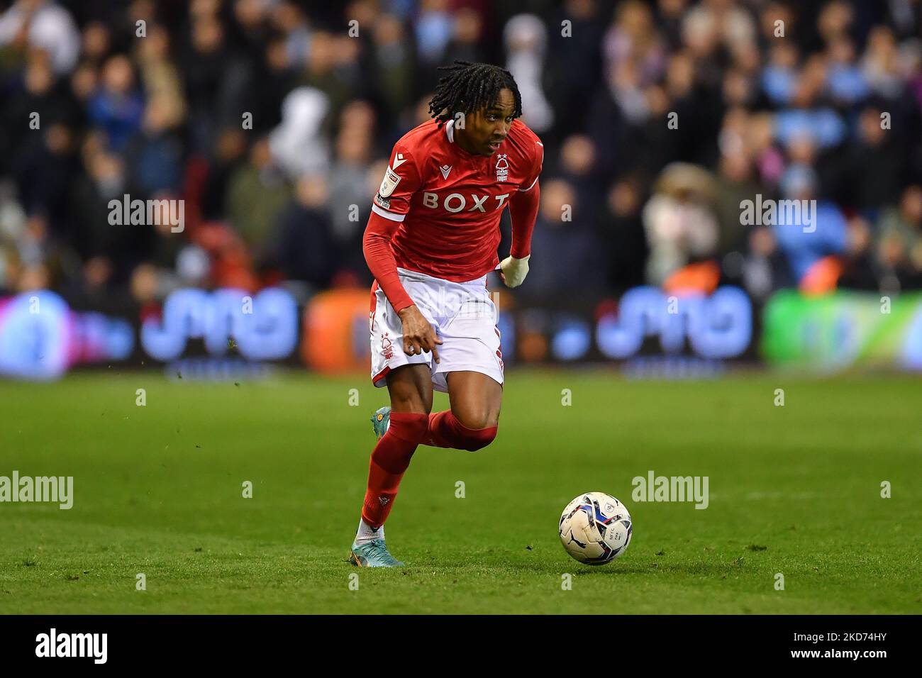 Djed Spence of Nottingham Forest in action during the Sky Bet ...