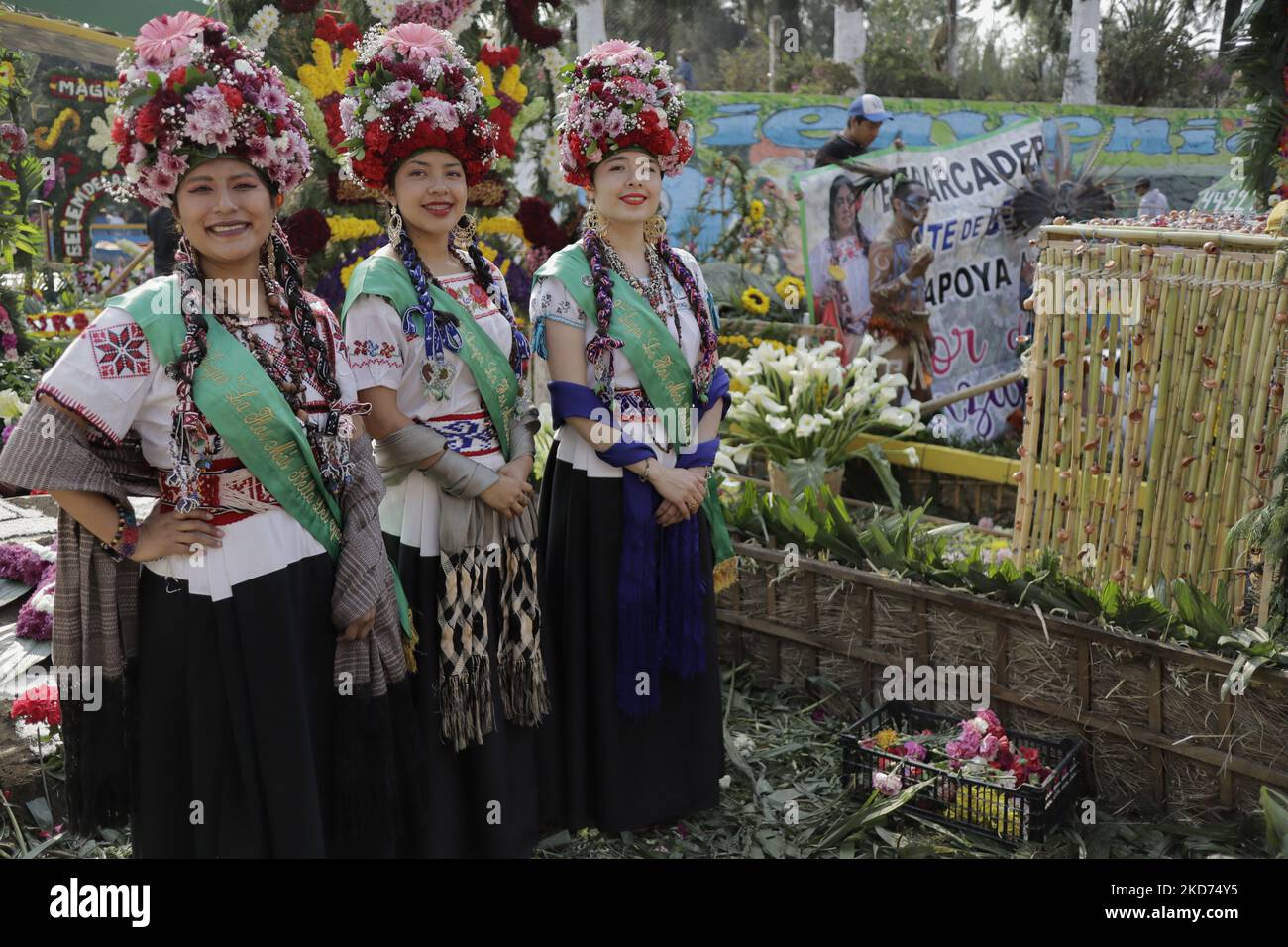 Representatives of La Flor Más Bella Del Ejido in Xochimilco, Mexico ...