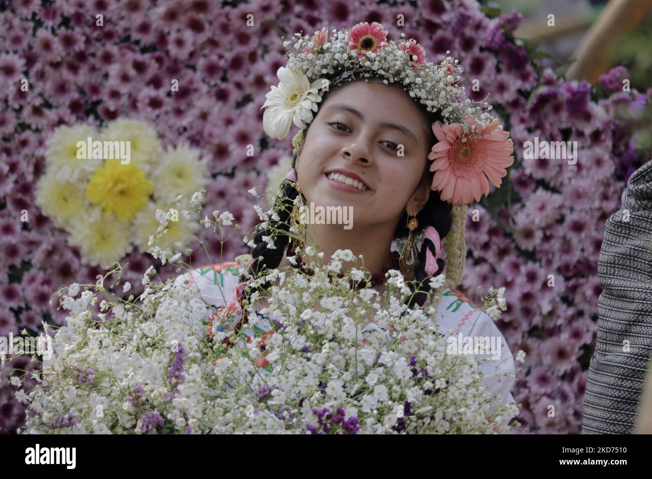 A representative of La Flor Más Bella Del Ejido in Xochimilco, Mexico ...