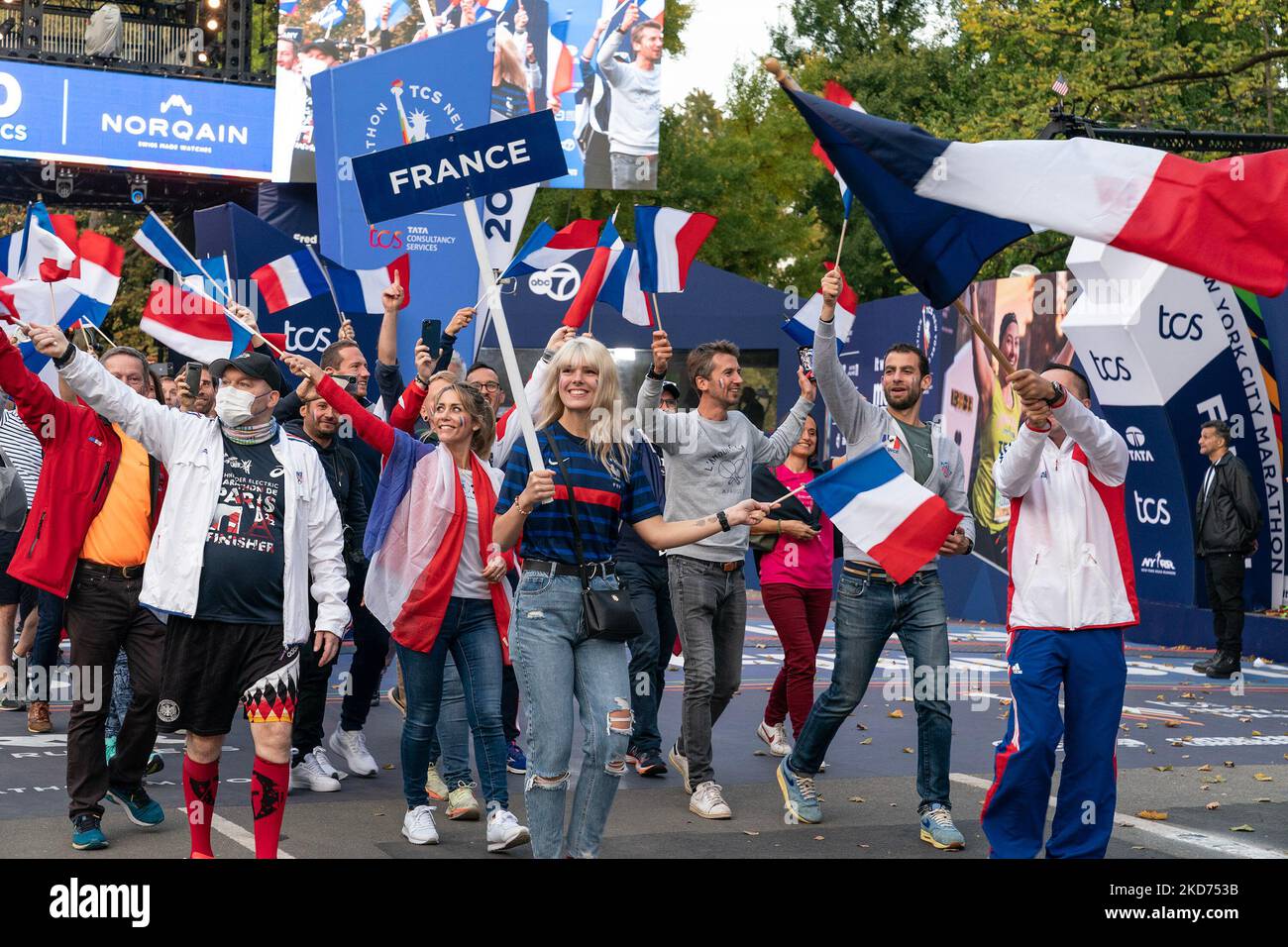New York, New York, USA. 4th Nov, 2022. France delegation walks during ...