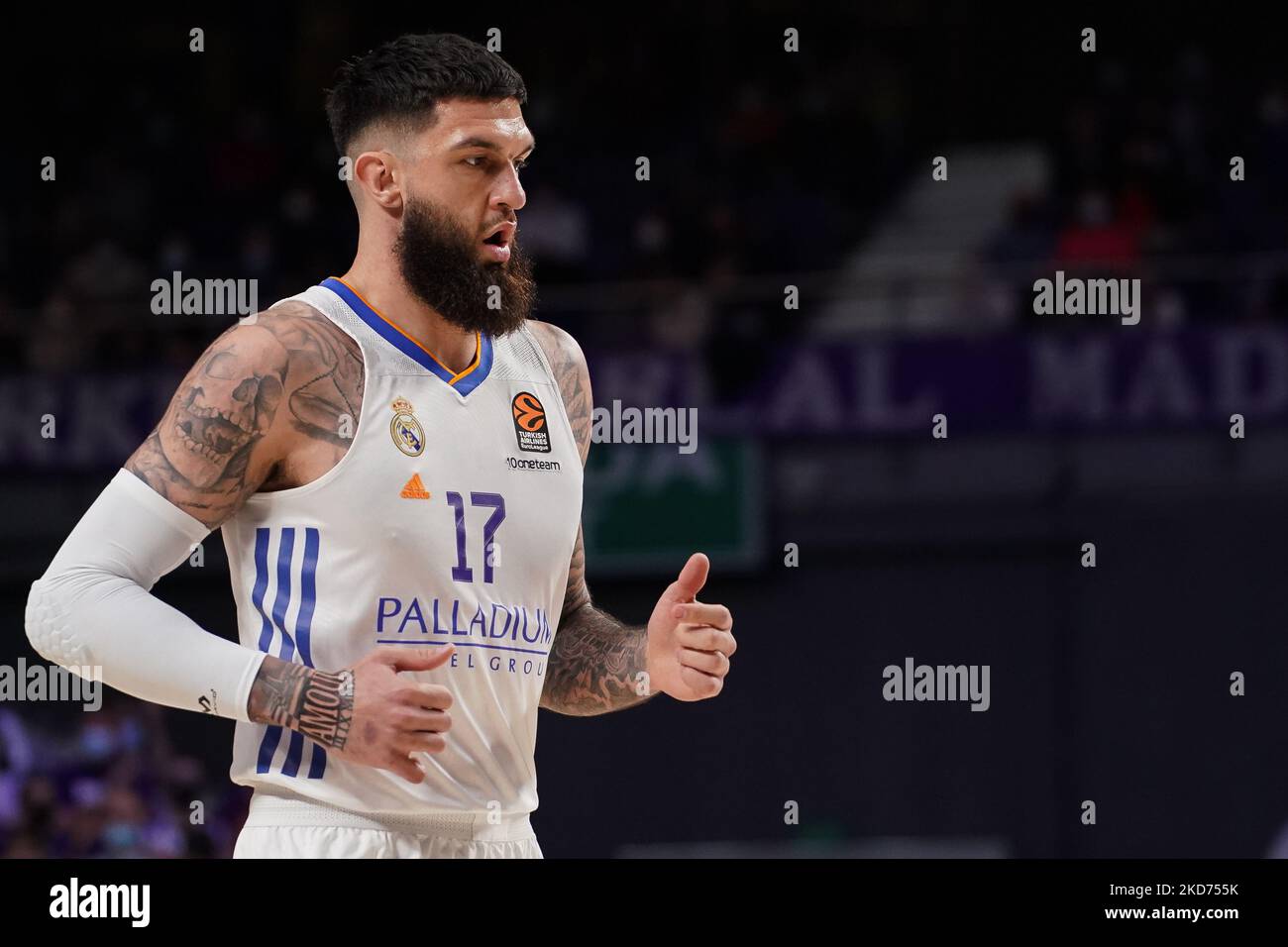 Vincent Poirier of Real Madrid in action during the Turkish Airlines ...