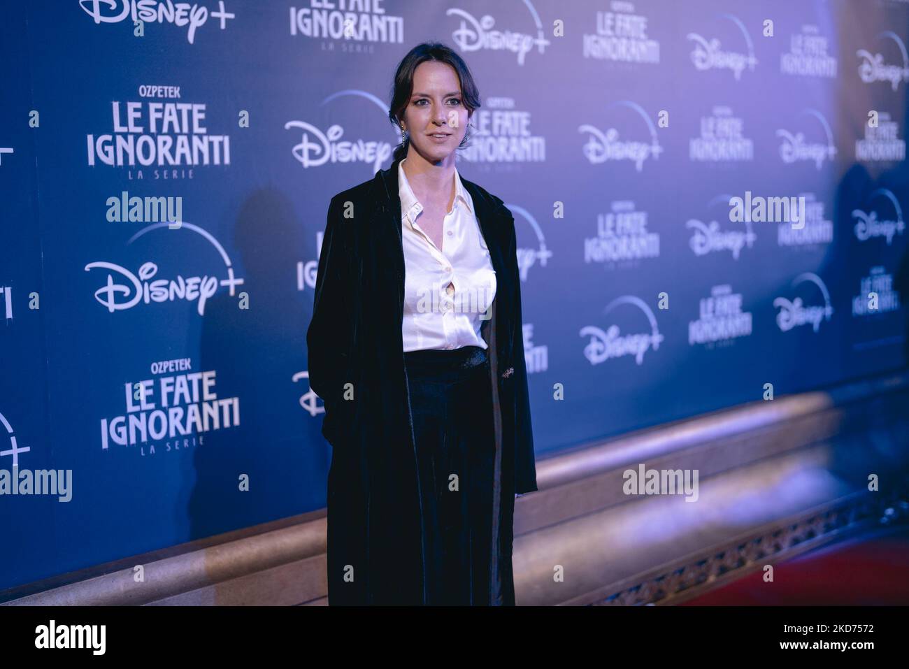 Caterina Guzzanti attends the red carpet of the tv series "Le Fate ...