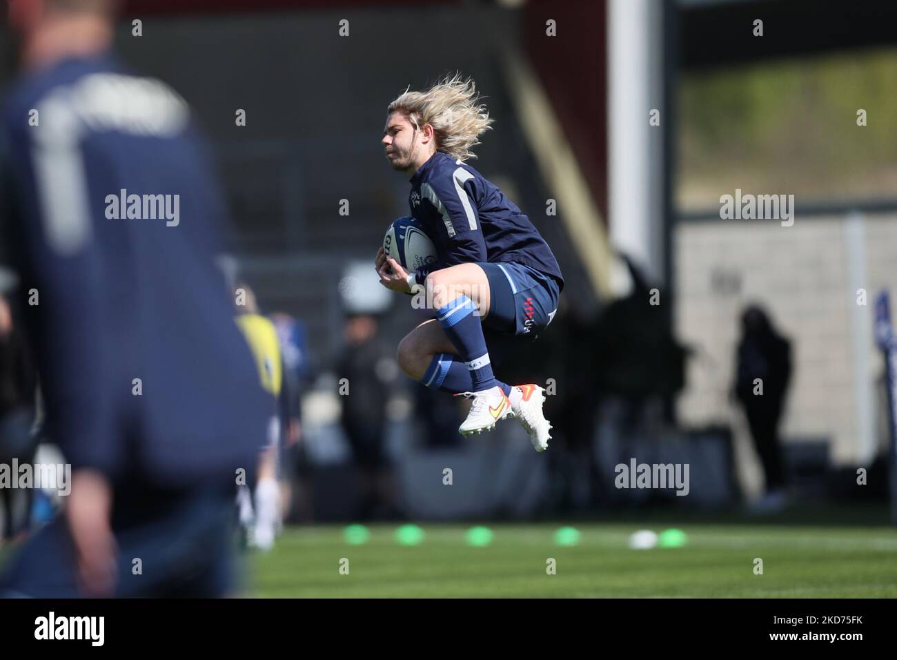 Faf de Klerk of Sale Sharks warming up before the European Champions ...