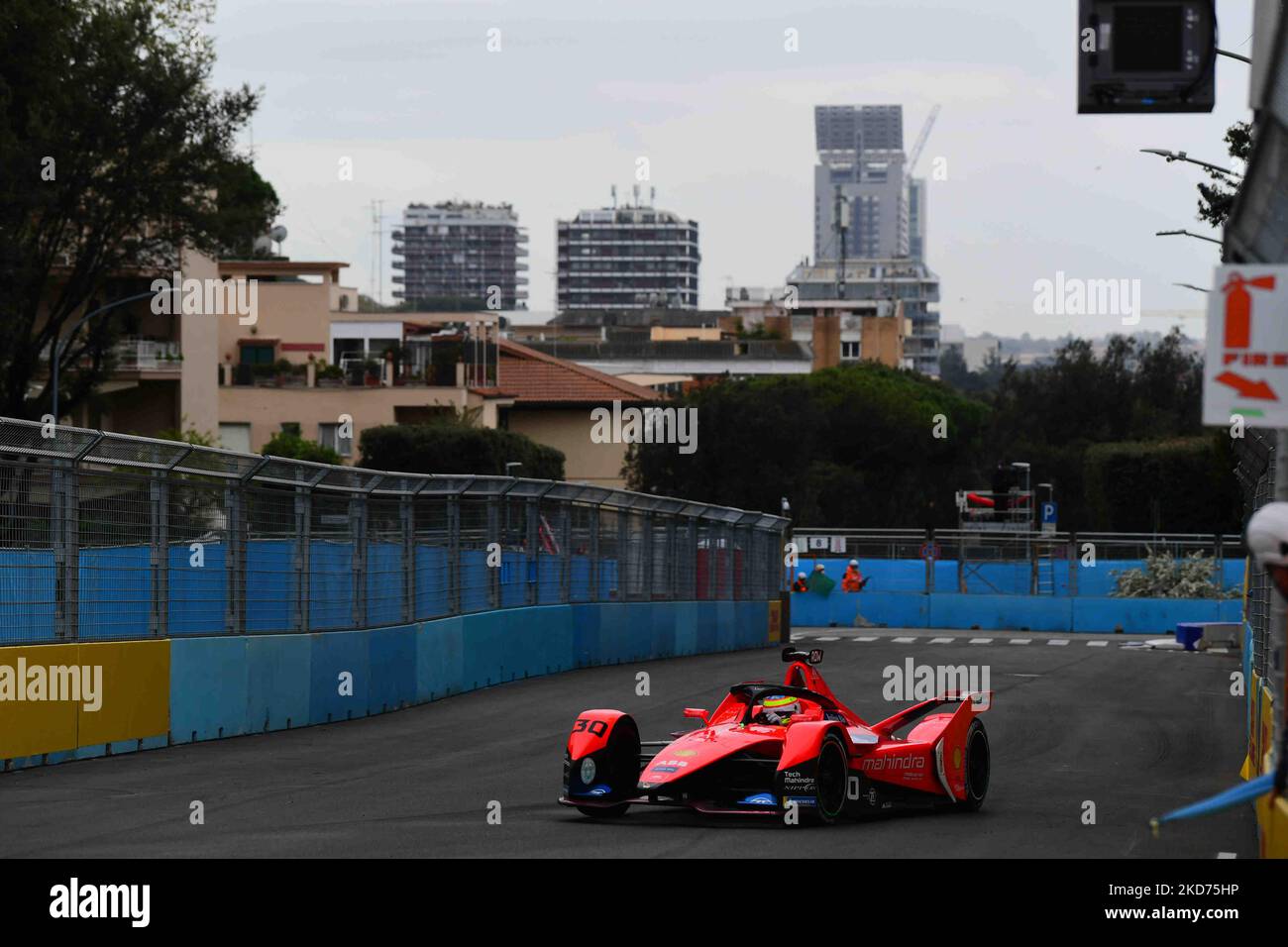 drive his single-seater during free practice of Rome E-Prix, 3rd round ...