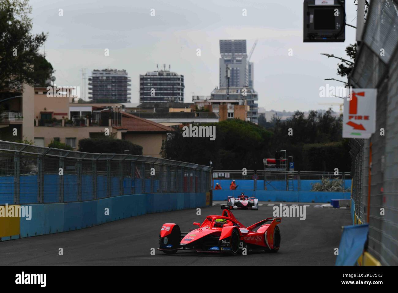 Alexander Sims of Mahindra Racing drive his single-seater during free ...