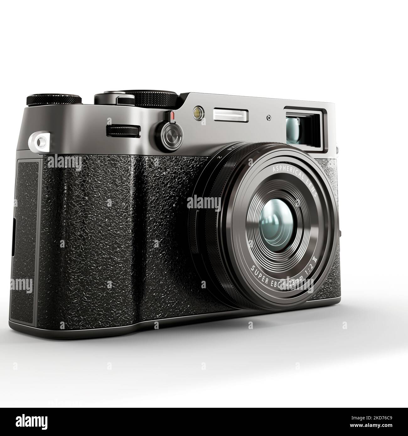 A modern photo camera isolated on white Stock Photo - Alamy