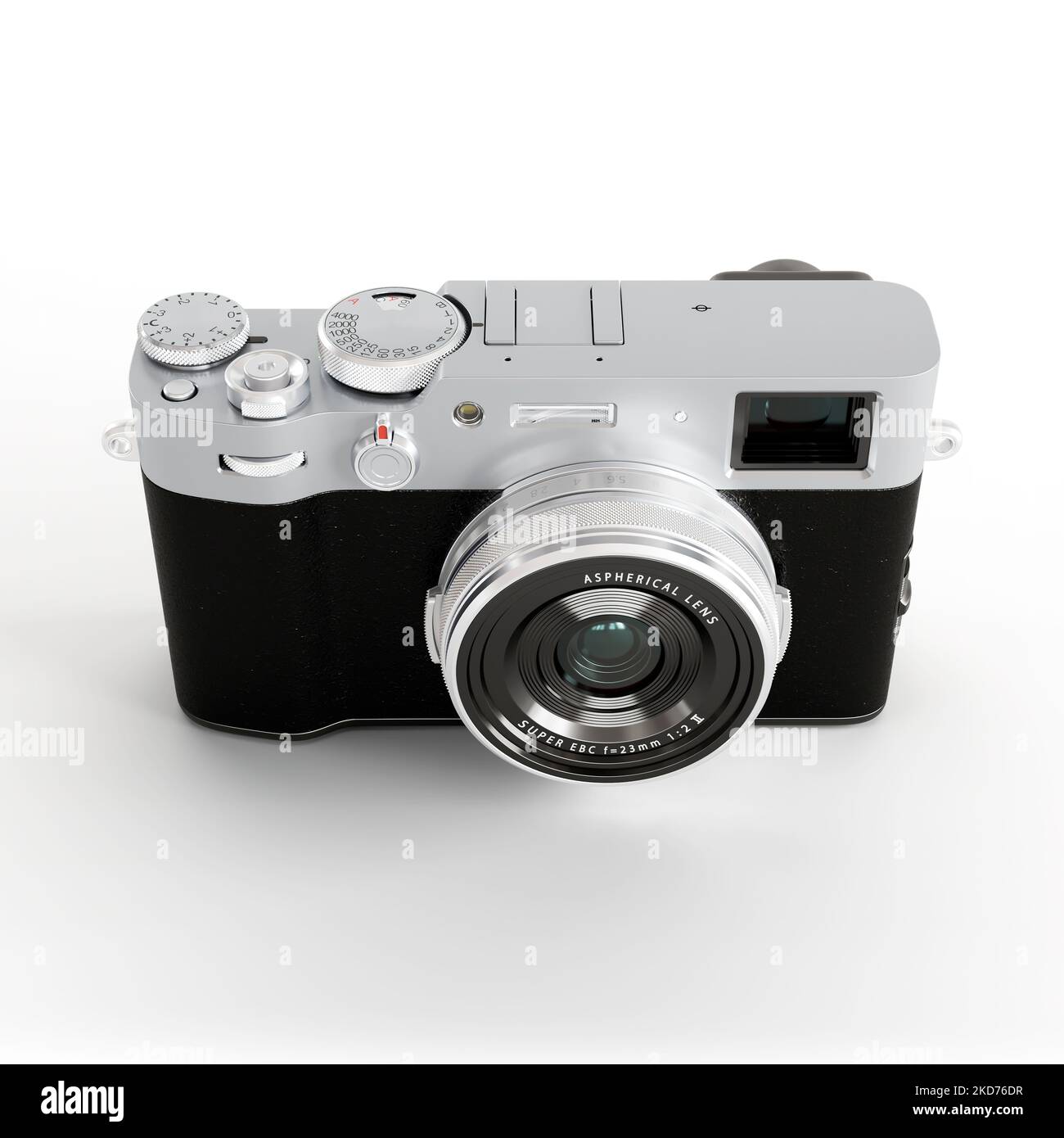 A modern photo camera isolated on white Stock Photo - Alamy