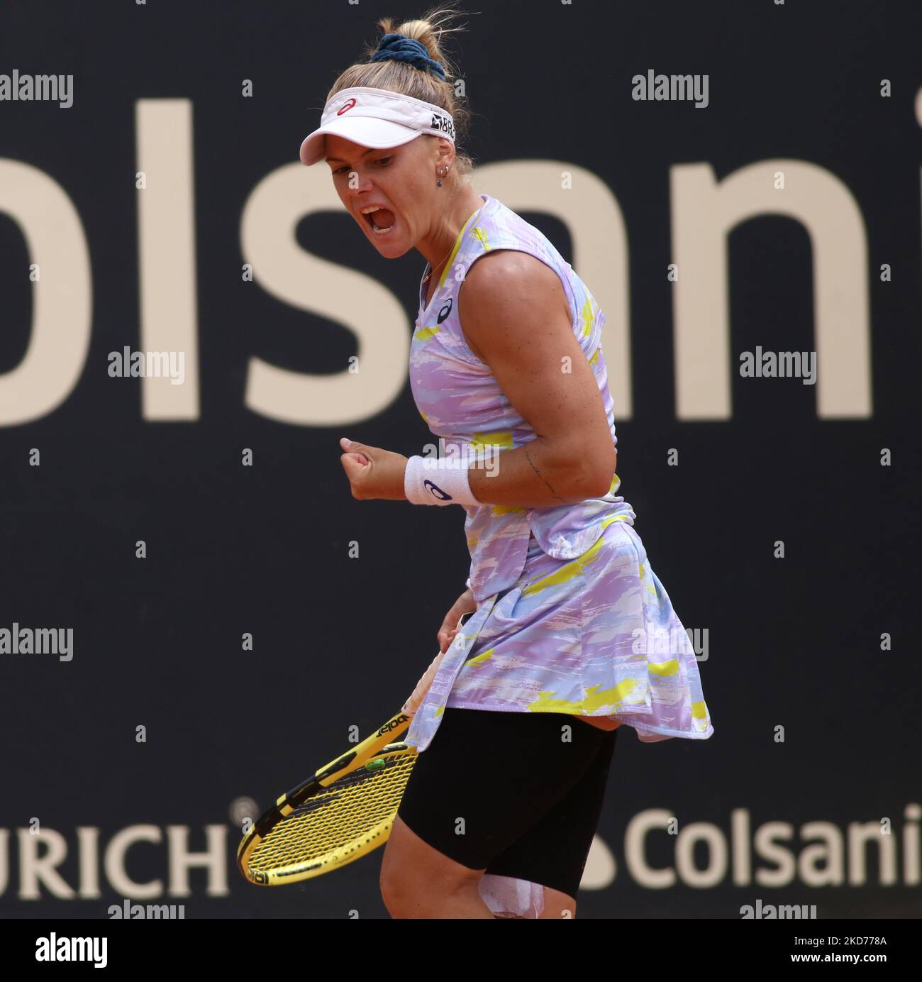 Laura Pigossi of Brasil celebrate during the match against Maria Camila ...