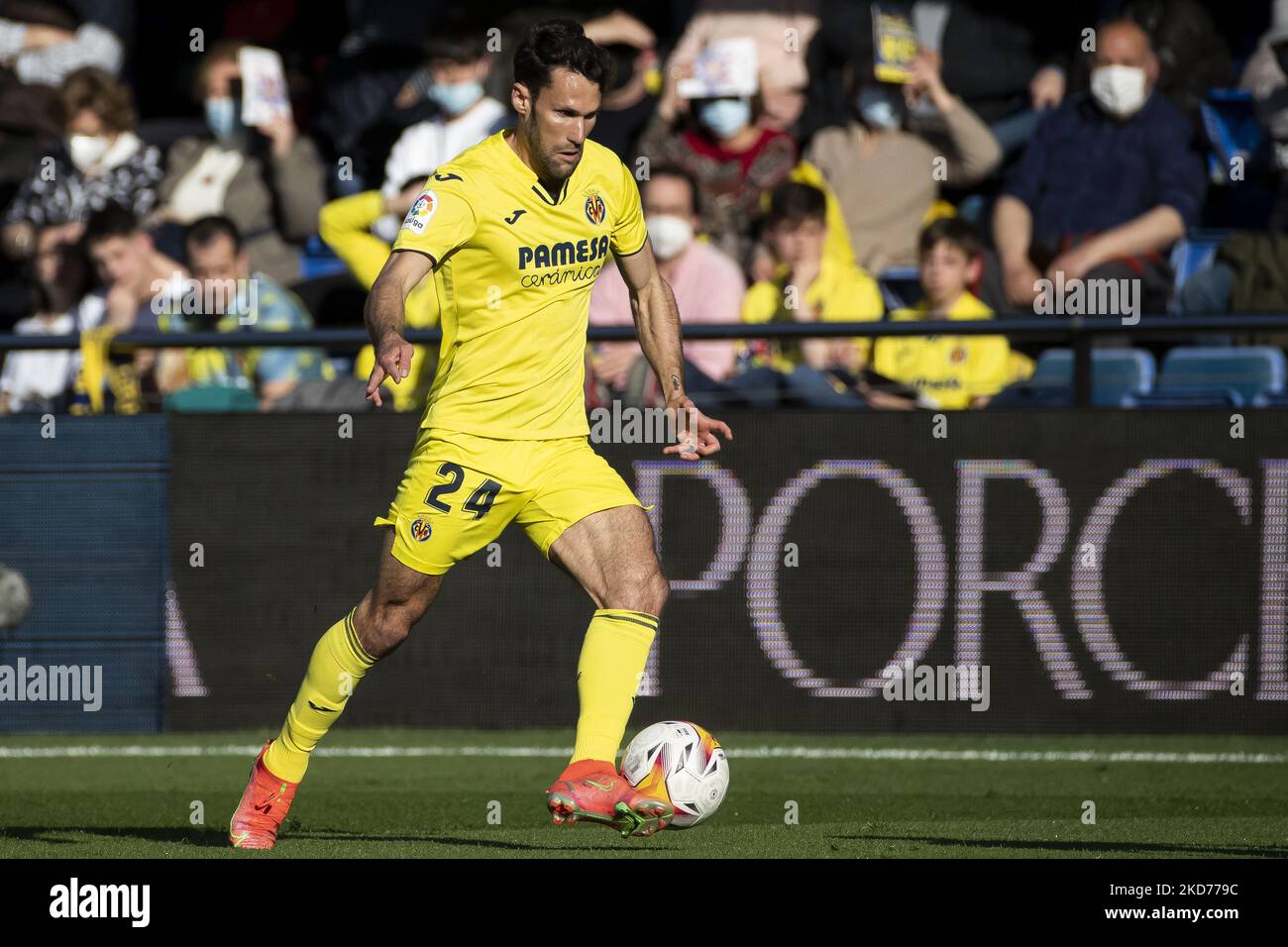 Villarreal's Alfonso Pedraza during La Liga match between Villarreal CF ...