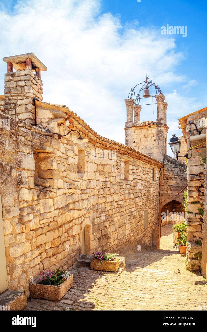 Historical city of Lacoste, Provence, France Stock Photo - Alamy